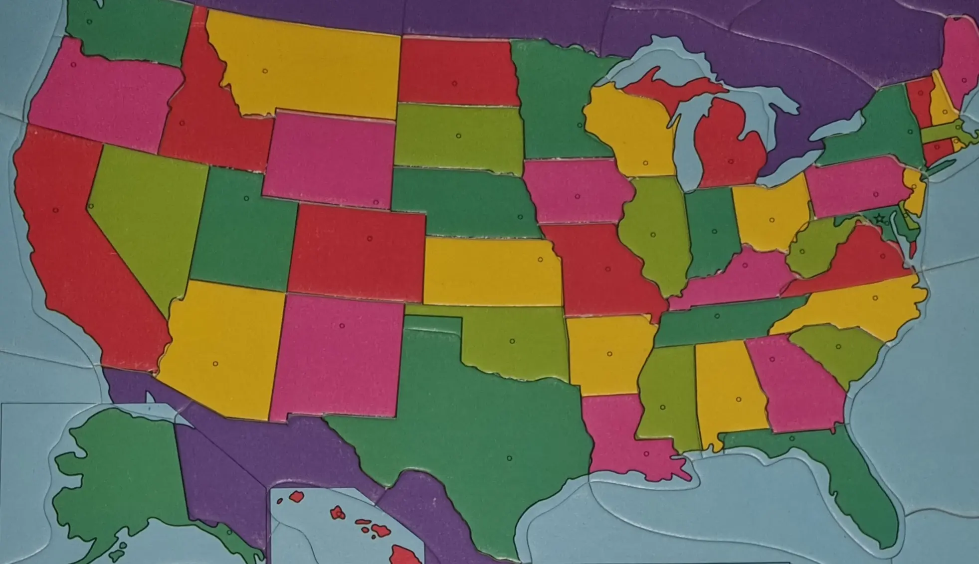 Ravensburger See inside Puzzle Rahmenpuzzle USA States and Capitals ...