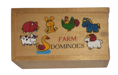 Holz Domino Tiere Farm Dominoes