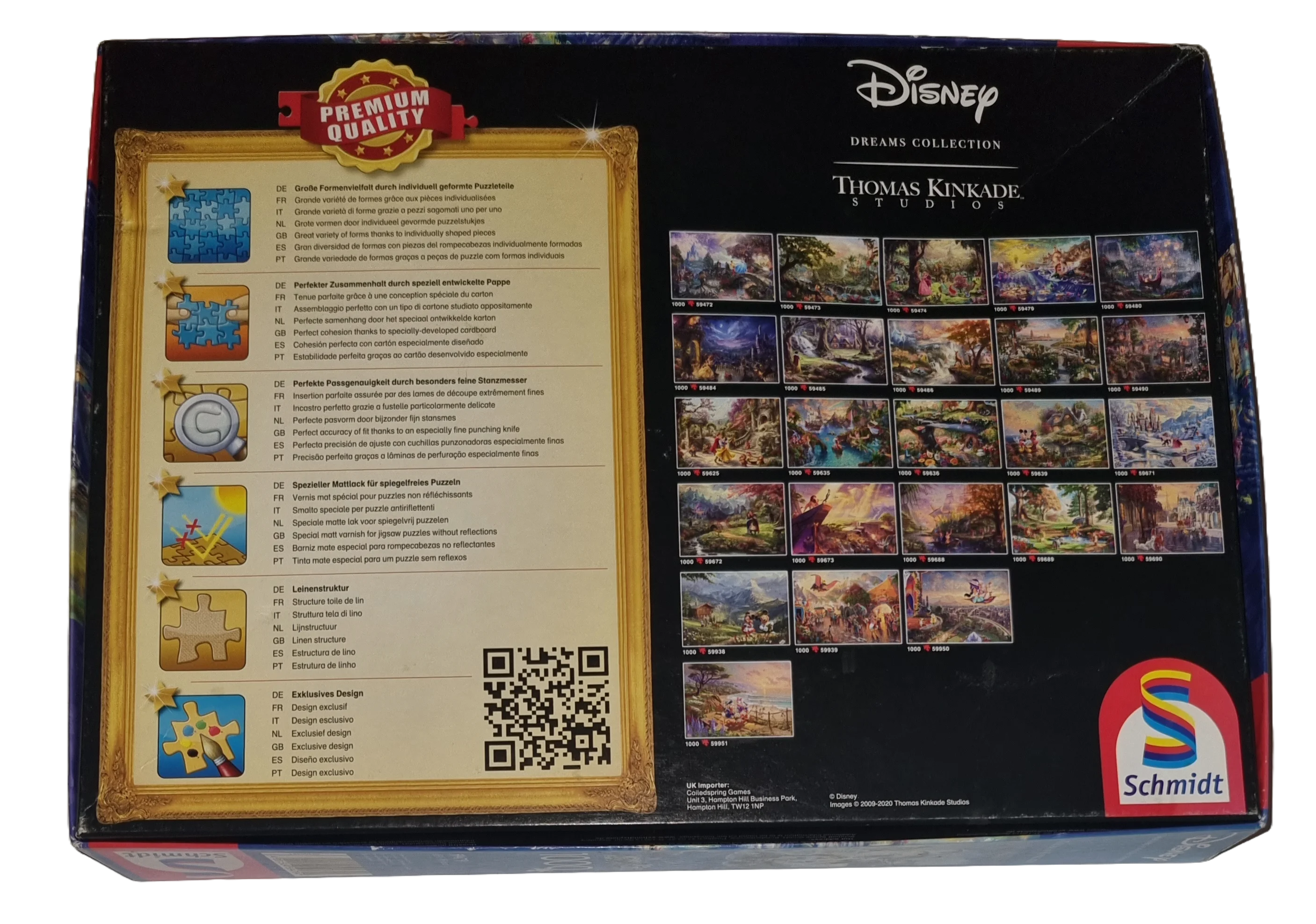 Schmidt Disney Dreams Collection Thomas Kinkade Studios Puzzle 1000 ...