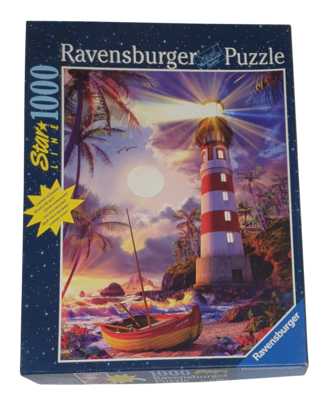 Ravensburger Puzzle Star Line 1000 Teile 160600 Leuchtturm am Strand