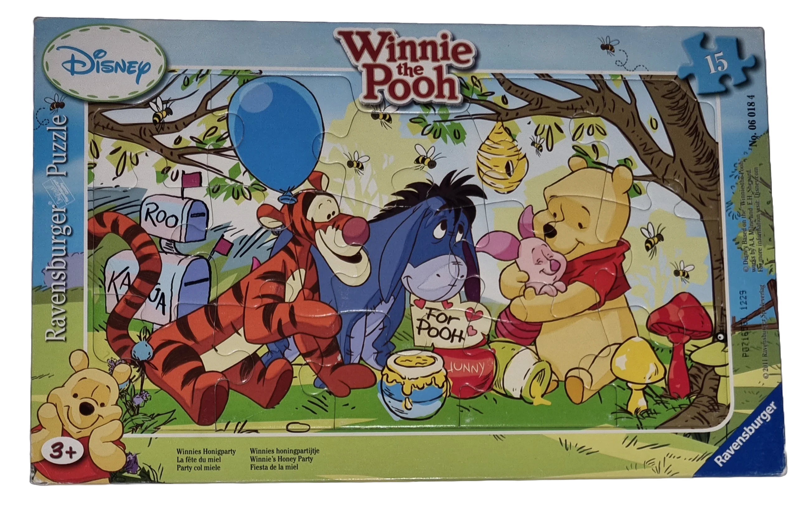 Ravensburger Rahmenpuzzle 15 Teile Winnie the Pooh Winnie Honigparty No. 06184 | 00024873